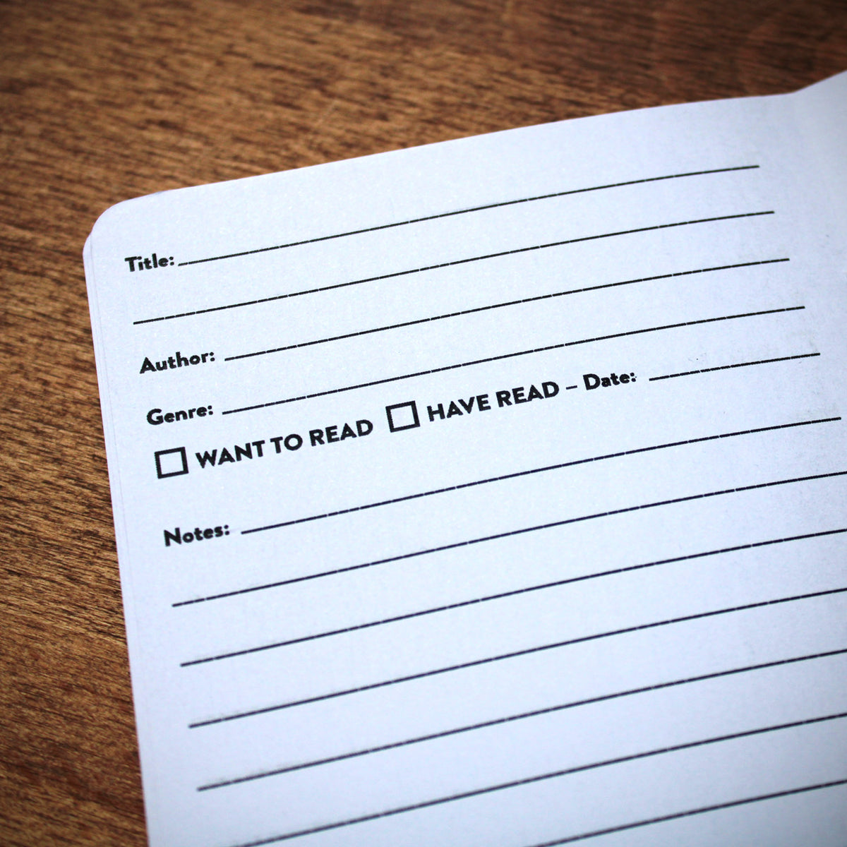 A6 Reading Log Book – Sheffield Makers Hunters Bar