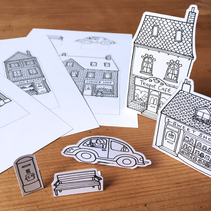 PAPER VILLAGE BOOK - Paper Craft Activity Book – Sheffield Makers ...